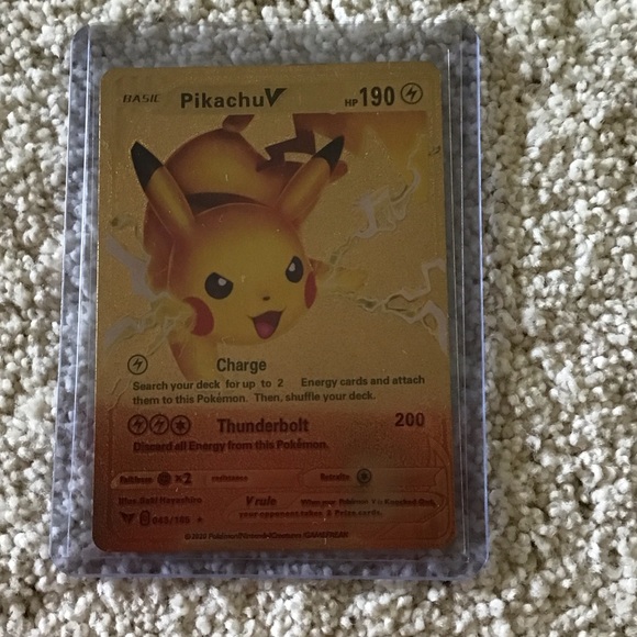Toys | Pikachu V Pokmon Card | Poshmark